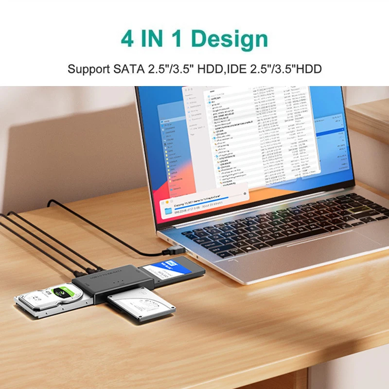SATA/IDE to USB 3.0 Hard Disk Adapter Hard Drive Reader for 3.5 2.5 ...