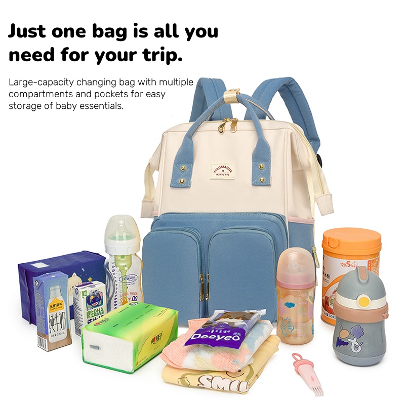 Multifunctional Mother Bag, Large Capacity Backpack, Easy To Travel ...