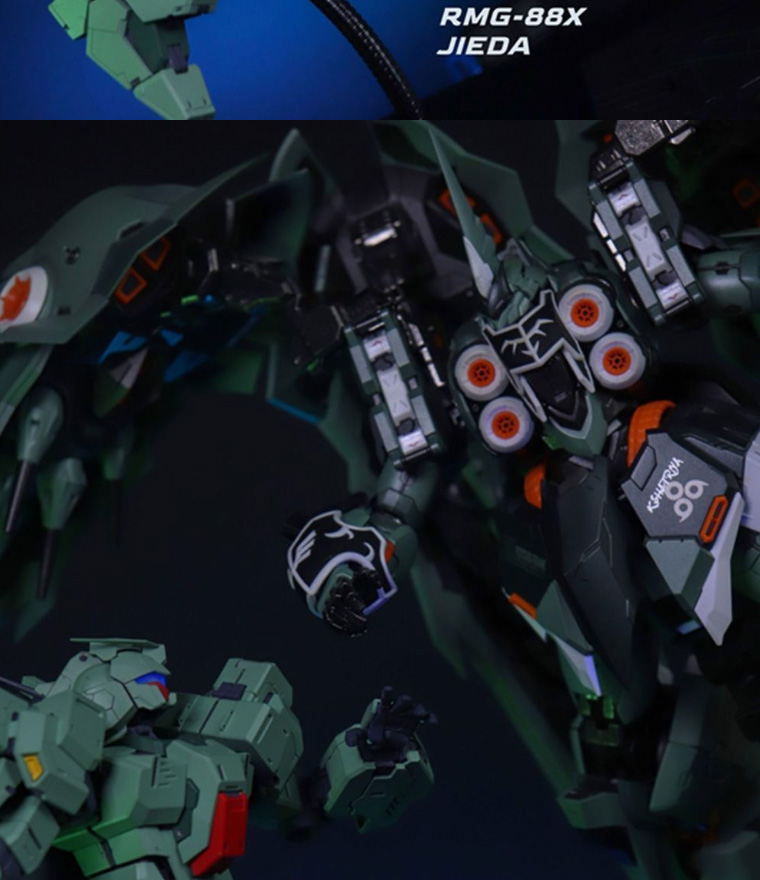 PLAMO-LOVING RMG-88X JIEDA Glue Guy Starman MG Level 1/100 Jetta Jetta ...