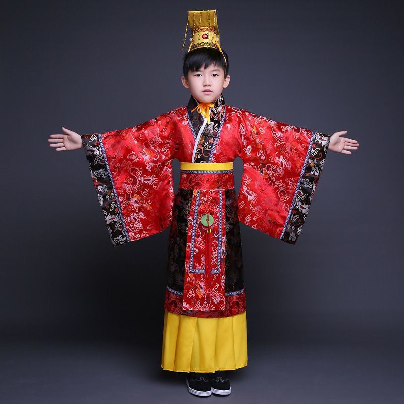 chinese emperor costume for kids boy chinese traditional hanfu dress ...