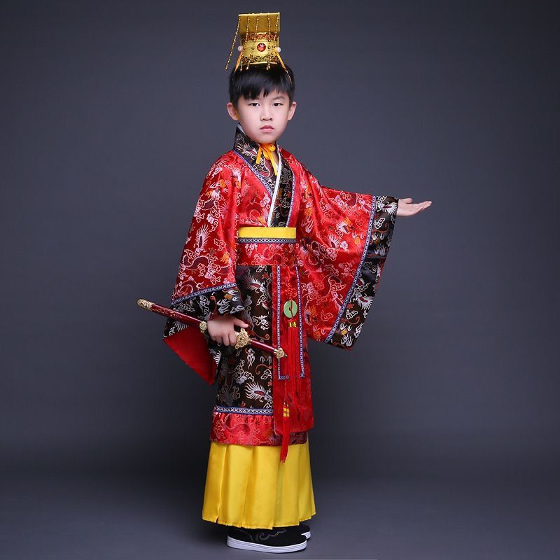 chinese emperor costume for kids boy chinese traditional hanfu dress ...