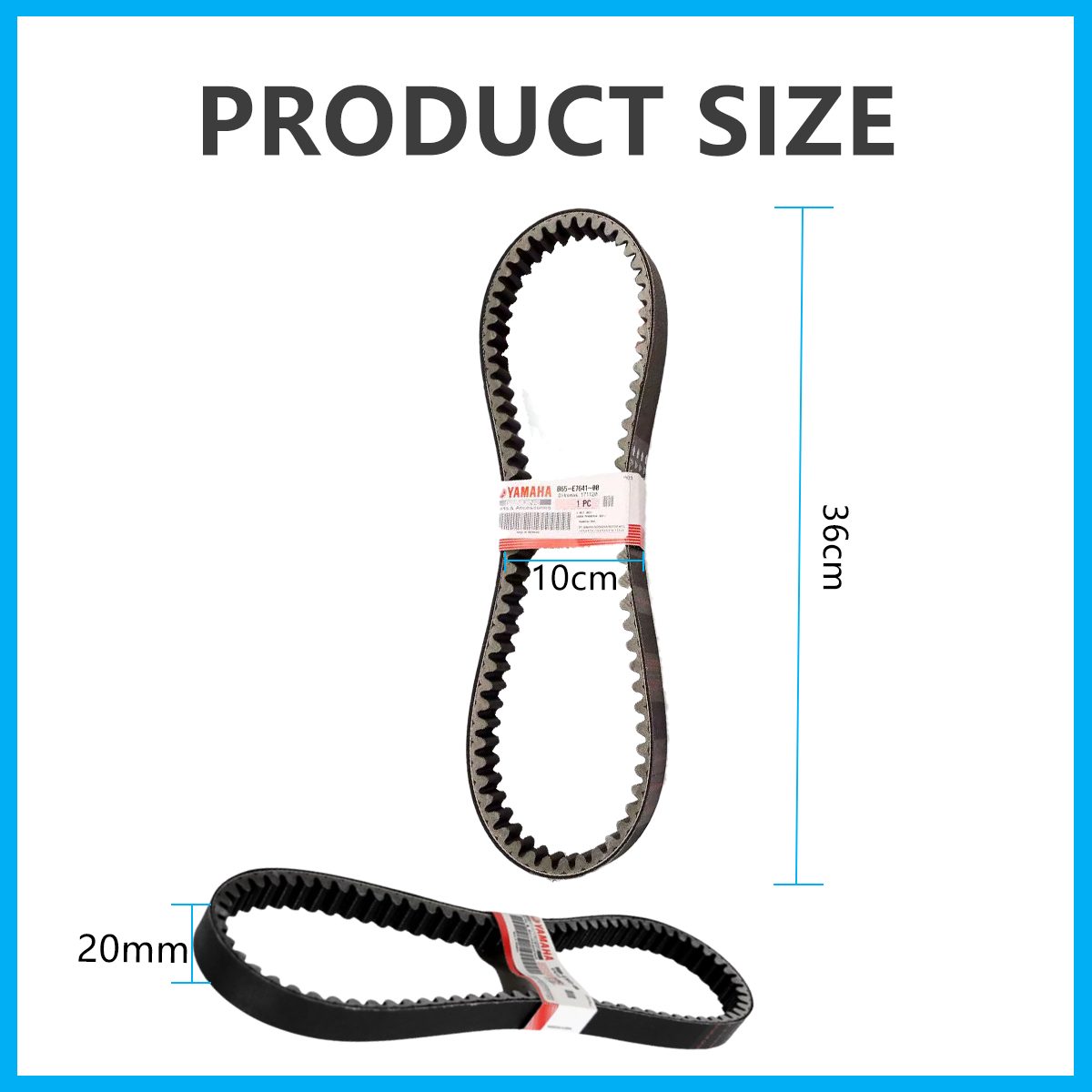 YAMAHA V-BELT B65 AEROX V1 V2, NMAX V2 V2.1, B65-E7641-00-MOTOLINK ...