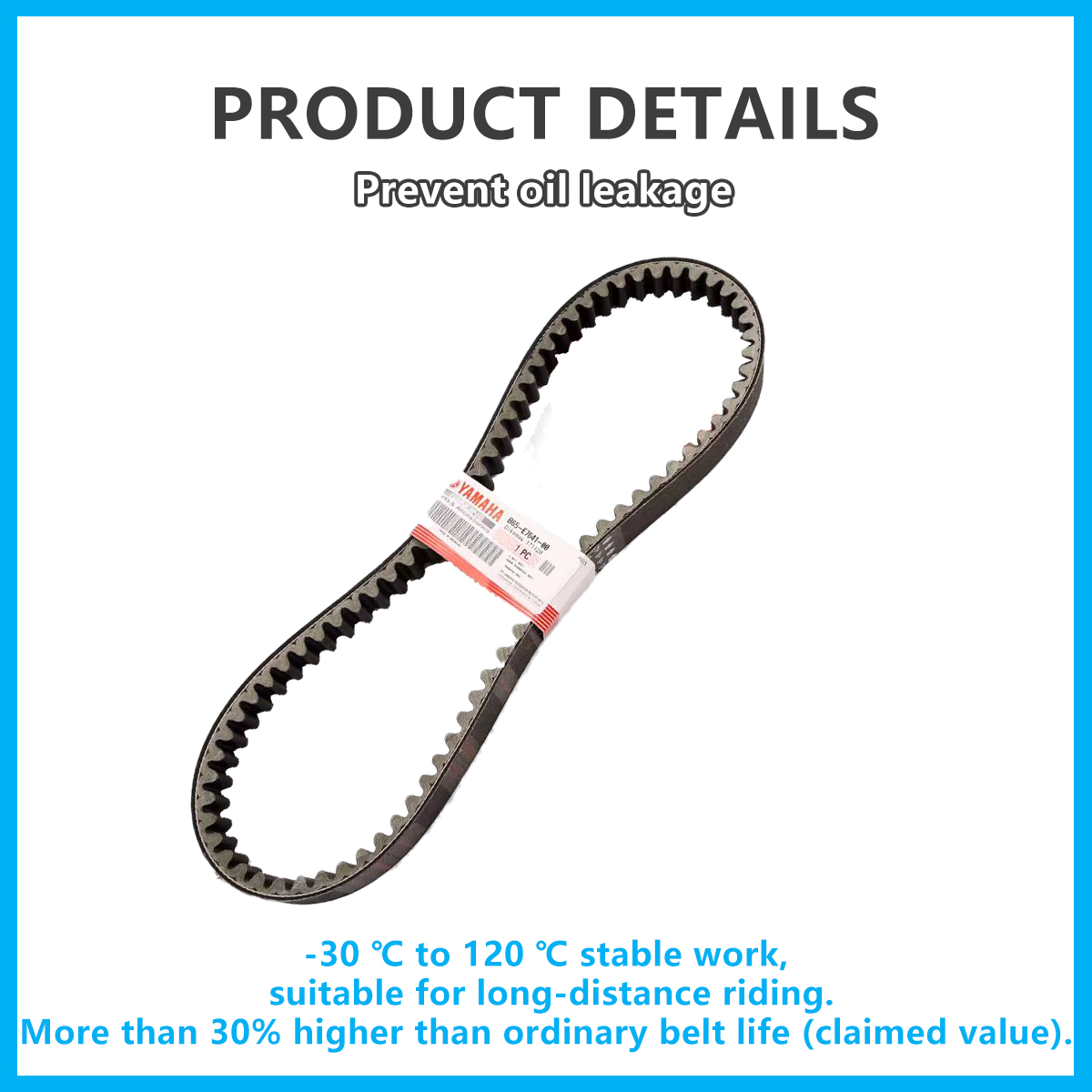 YAMAHA V-BELT B65 AEROX V1 V2, NMAX V2 V2.1, B65-E7641-00-MOTOLINK ...