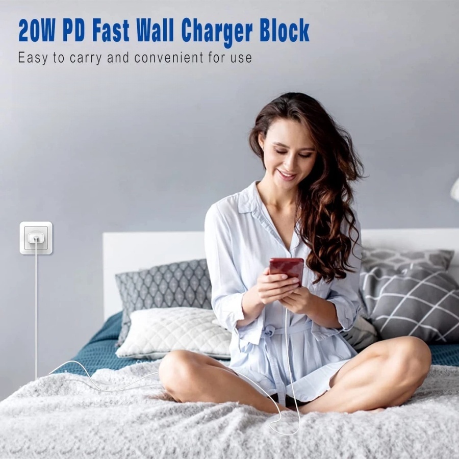 New PD 20W 30W Type-C Super Fast Charger with 1/1.5/2M Charging Cable ...