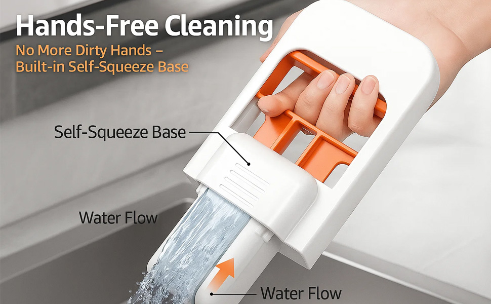 Mini Foldable Squeeze Table Mop, Portable Mini Cleaning Sponge Mop, Wet ...