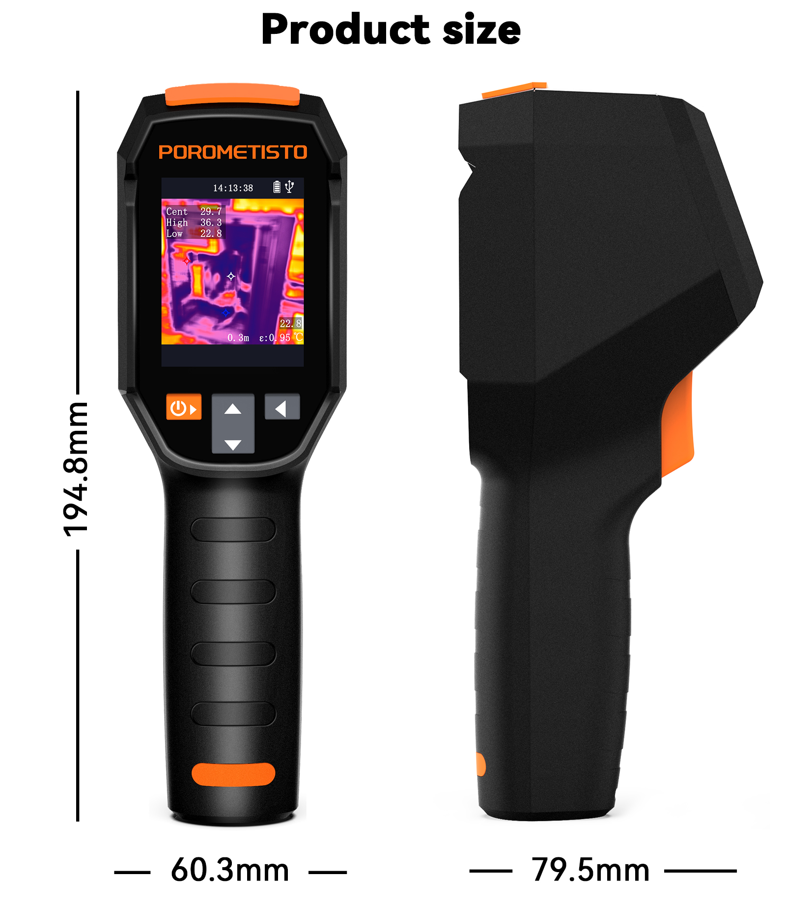 POROMETISTO TI01 New Fast Speed Infrared Thermal Imager 96x96 IR ...