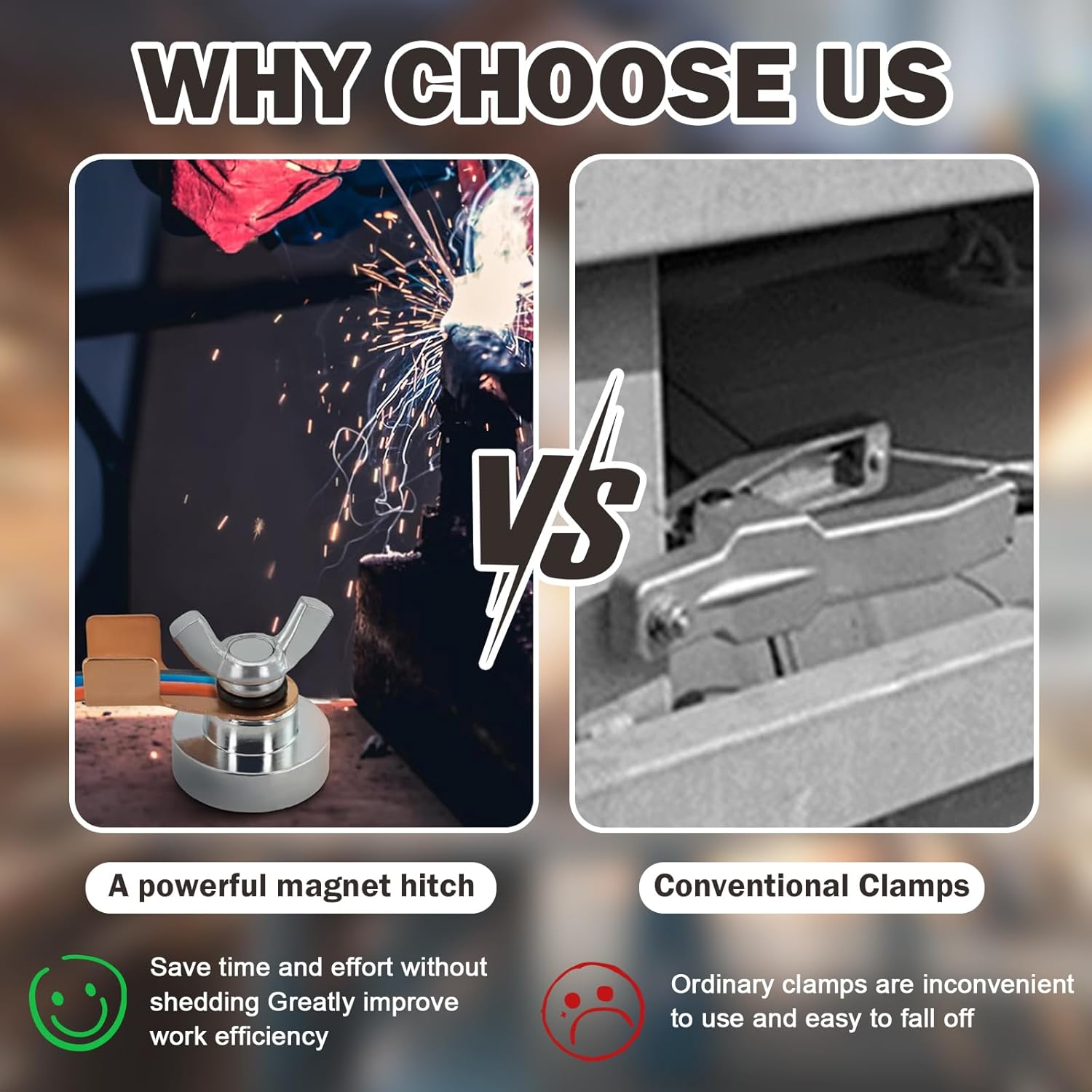 Welding Magnetic Grounding Clamp Support Tools Single Piece Welder ...