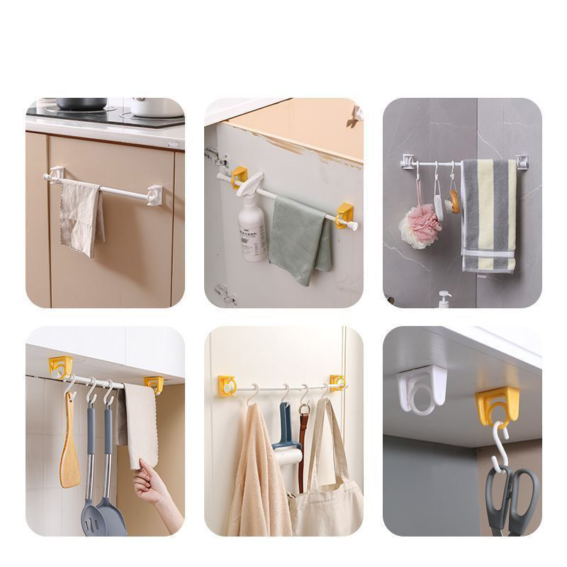 2Pcs Curtain Rod Fixed Holder 360° Rotating Circular Transparent ...