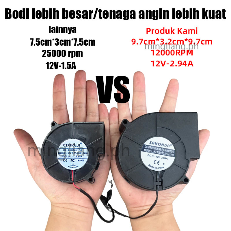 COD BBQ 12000RPM Air blower with controller mini blower fan kalan de ...