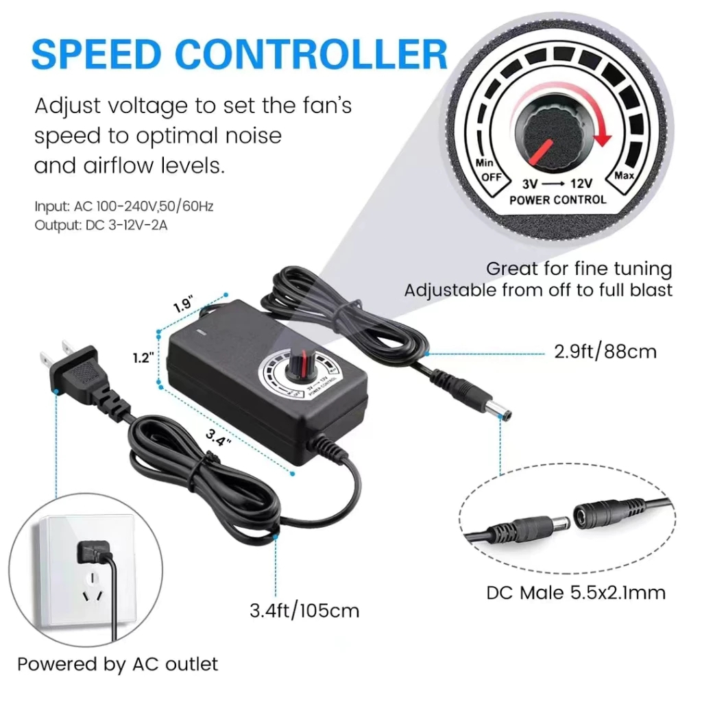 COD BBQ 12000RPM Air blower with controller mini blower fan kalan de ...