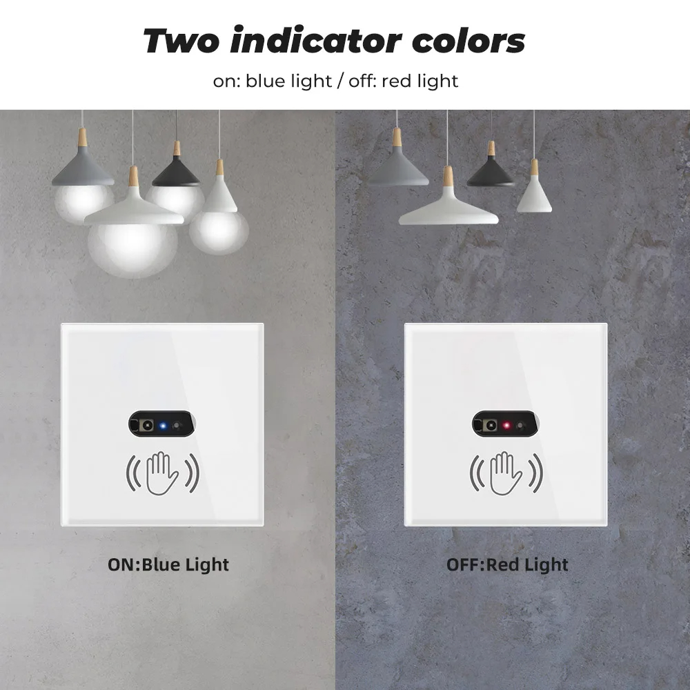 EU Standard Infrared Wall Light Switch Smart IR Sensor Touchless 220V ...