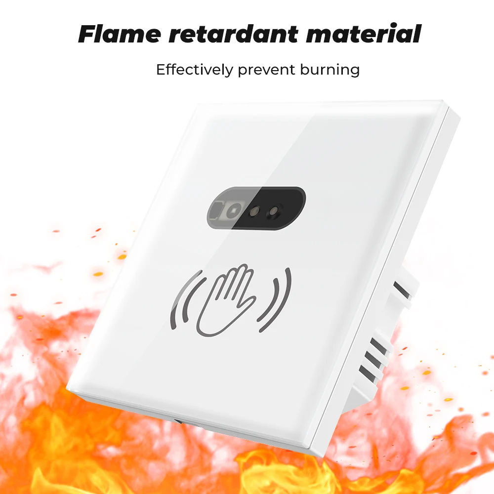 EU Standard Infrared Wall Light Switch Smart IR Sensor Touchless 220V ...