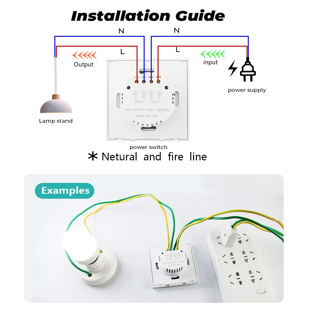 EU Standard Infrared Wall Light Switch Smart IR Sensor Touchless 220V ...