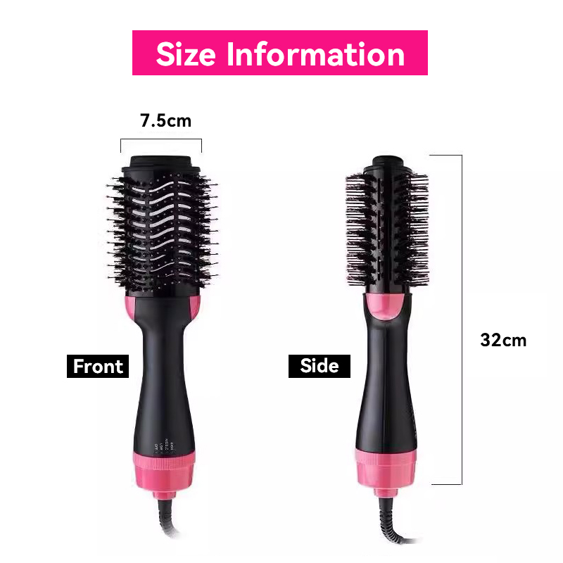 Hair Dryer and Volumizer hair brush Hot Air Paddle Styling Brush hair ...