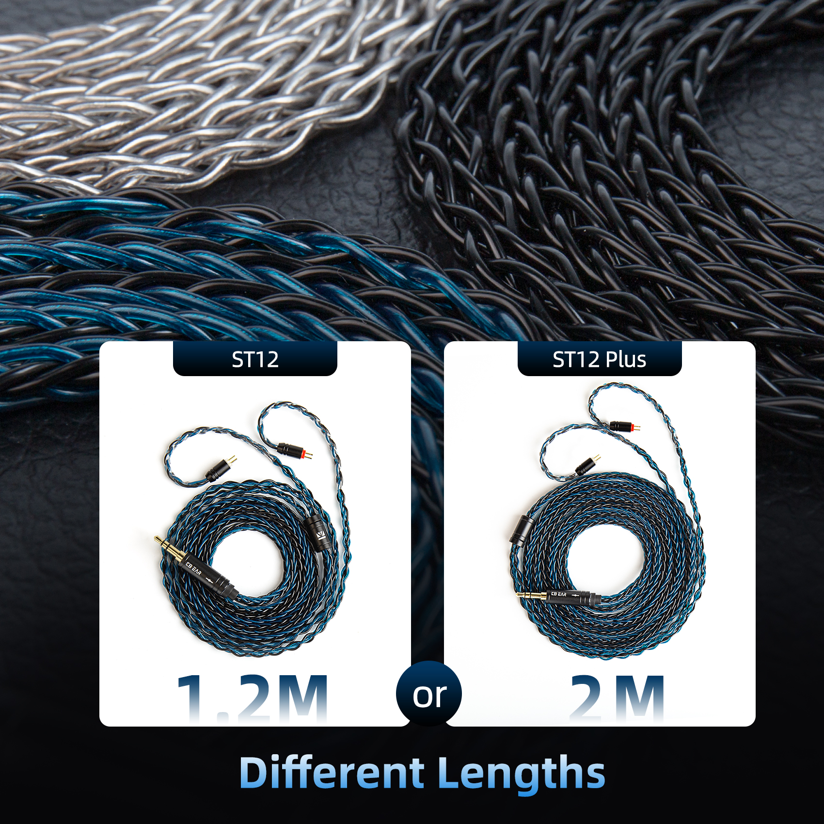 2M Recessed IEM Cable 8 Core Silver Plated for KZ ZS10 PRO ZSN PRO CRA ...