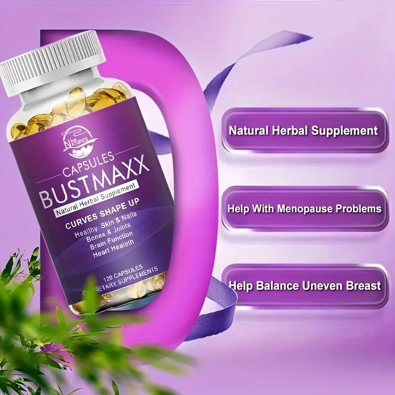 Women's Breast Health Capsules - 120 Capsules - Natural Curve Support ...