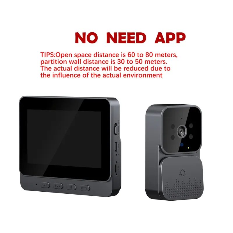 M10 Smart Video Doorbell - Wireless WiFi Security Camera, Remote ...