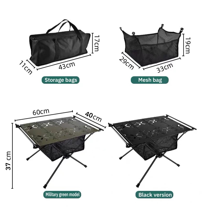 20 kg Lightweight Portable Tactical Table with aluminum mesh bag and ...