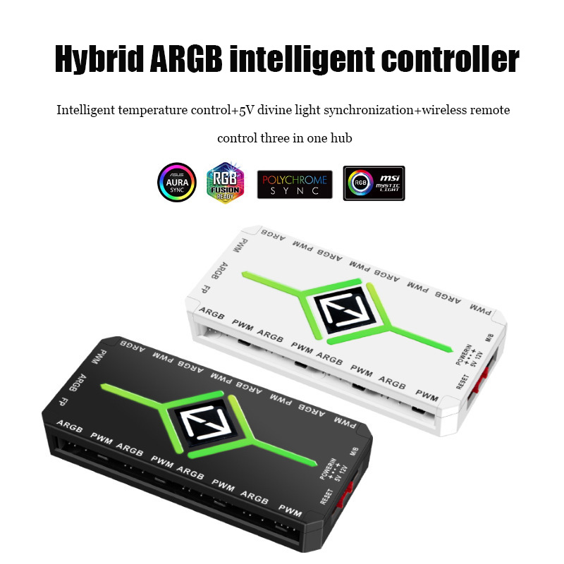 Computer ARGB chassis fan with 5V 3-pin, Shen Guang synchronous hub ...