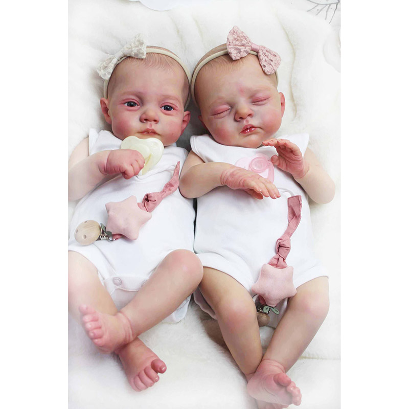 18inch Twins Irys And Lily Reborn Baby Dolls - Handmade Finished Dolls ...
