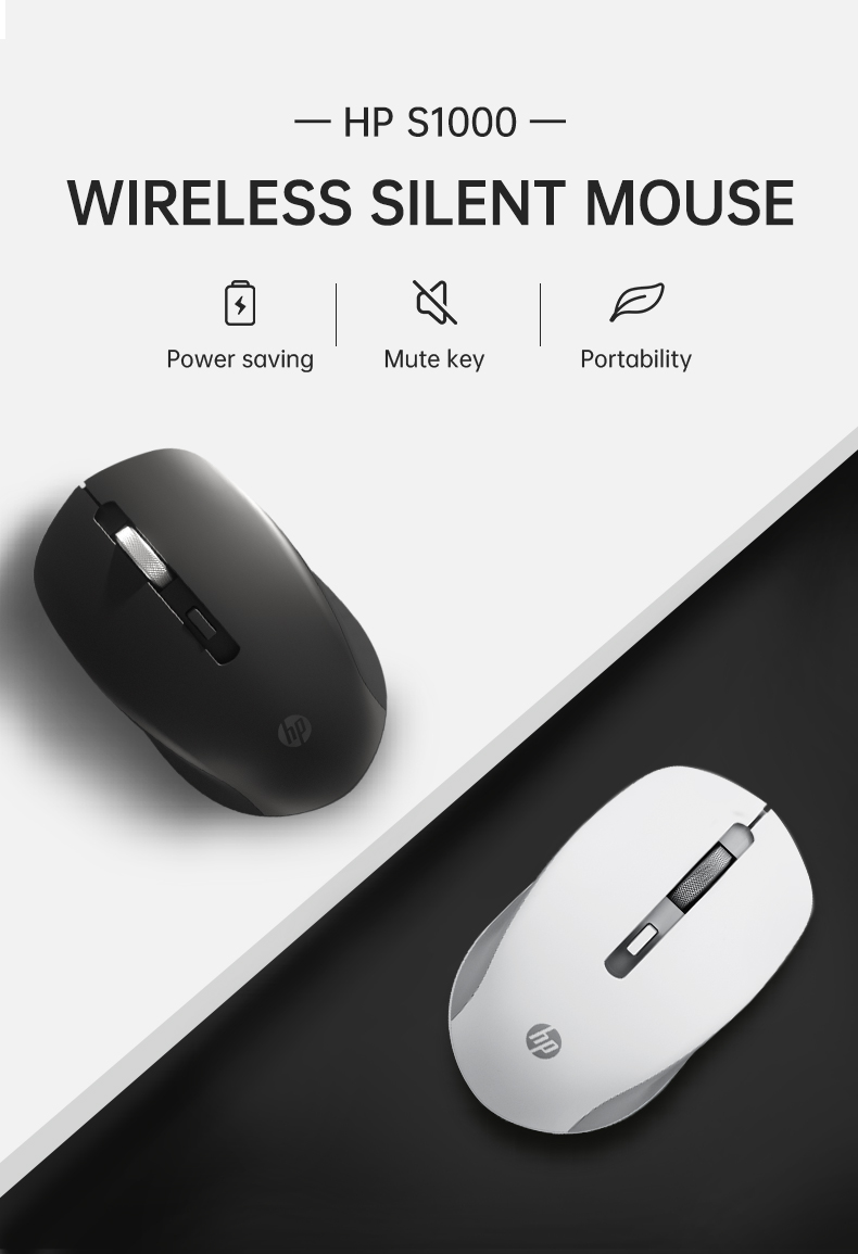 HP Rechargeable Wireless Mouse | 2.4GHz | 3-Speed DPI & Metal Scroll ...