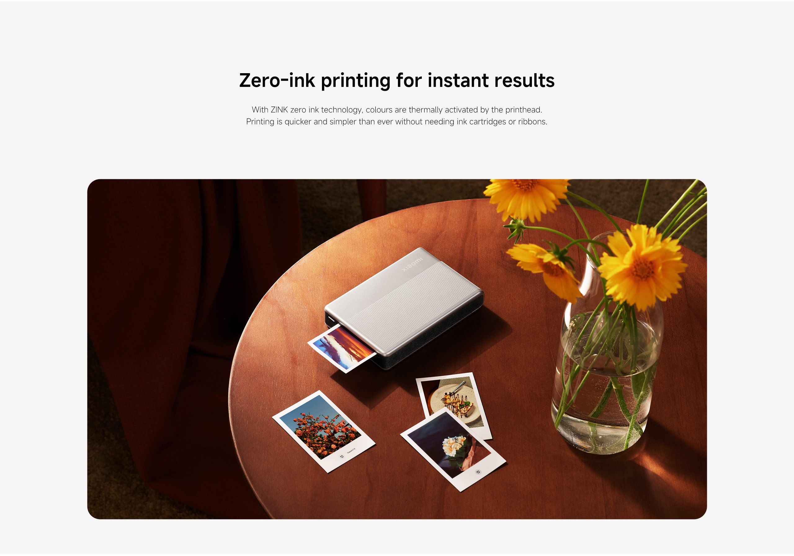 [NEW] Xiaomi Portable Photo Printer 1S | Slim and ultra-light｜Zero-ink ...