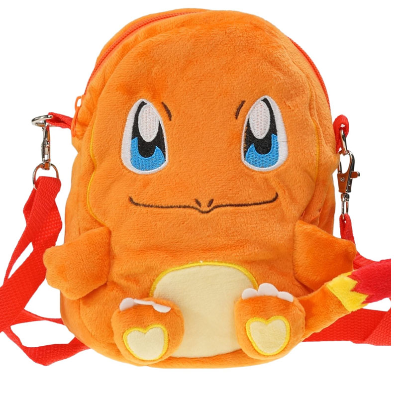 8 Styles 20cm Pokemon Backpack Eevee Snorlax Pikachu Psyduck Charmander ...