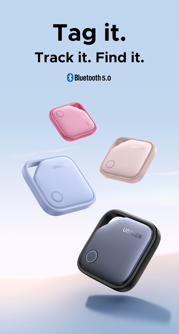 UGREEN Smart Tag Smart Locator Anti Lost Bluetooth5.0 Finder Airtag ...