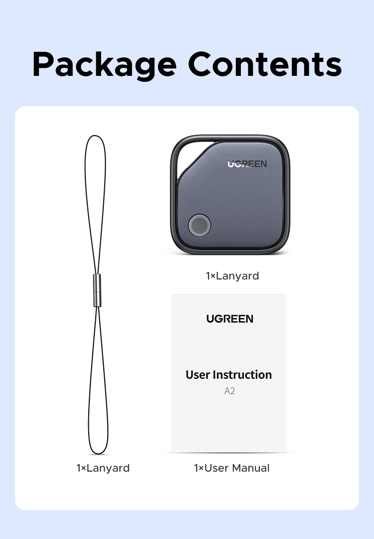 UGREEN Smart Tag Smart Locator Anti Lost Bluetooth5.0 Finder Airtag ...