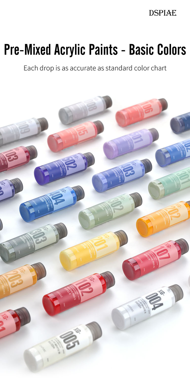 Dspiae Pre-Mixed Paints Basic Colors | Shopee Philippines