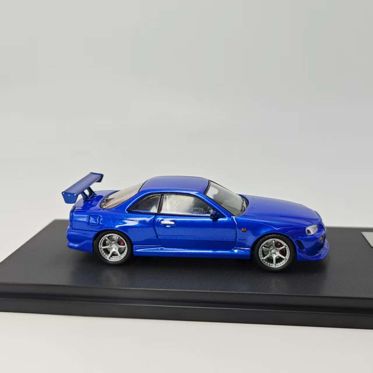 KOD/GFCC 1:64 Skyline GT-R R34 FNF C-West Gulf Blue Die-Cast Model Car ...