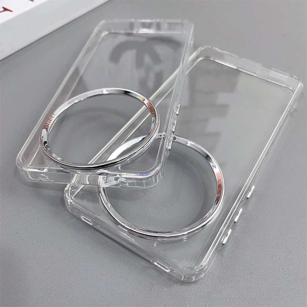 Honor X9A X9B X9 X9C X9D Chrome Button Transparent Soft TPU Shockproof ...