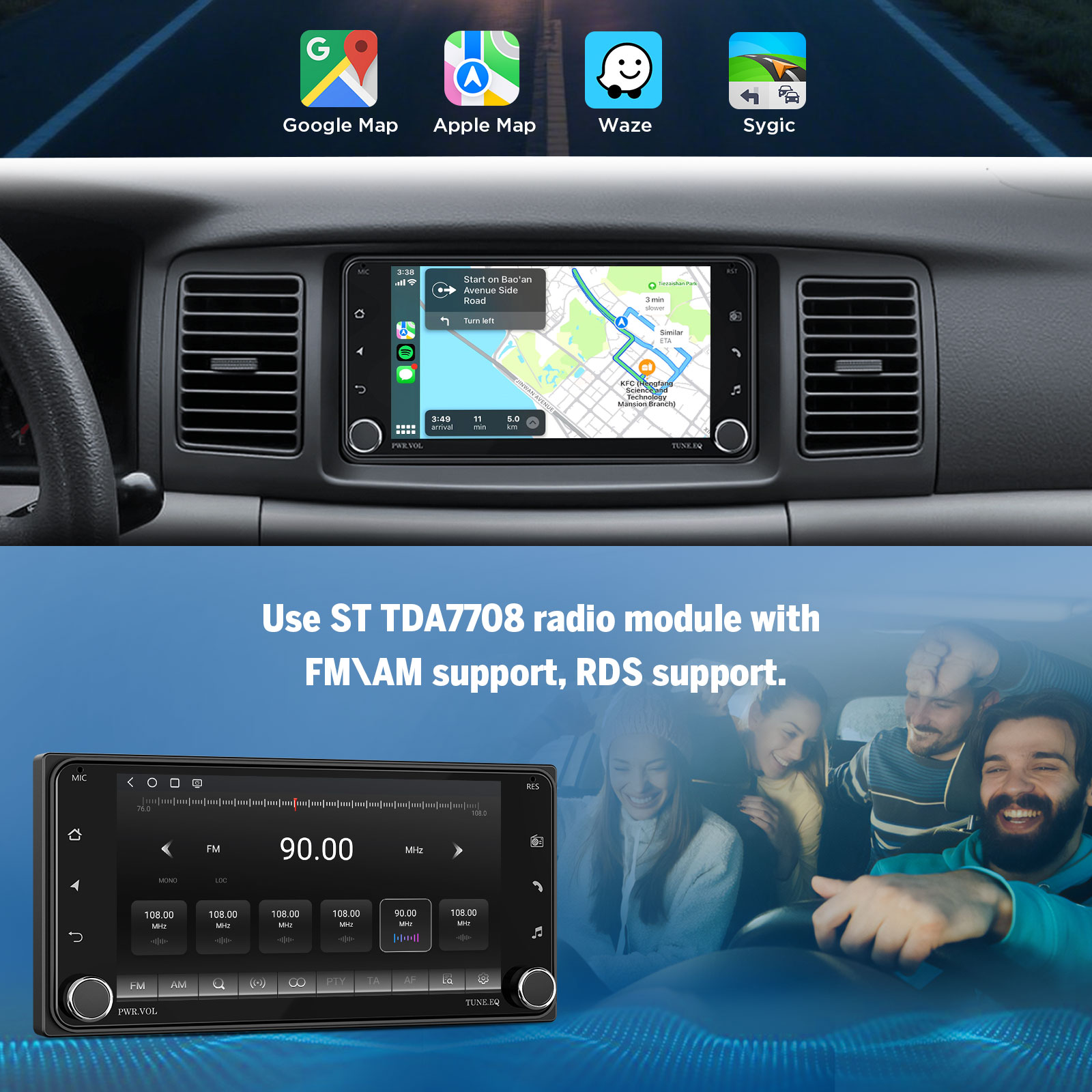 Eonon Latest Android 14 Toyota Android Head Unit 4+64G 6+64G Apple ...