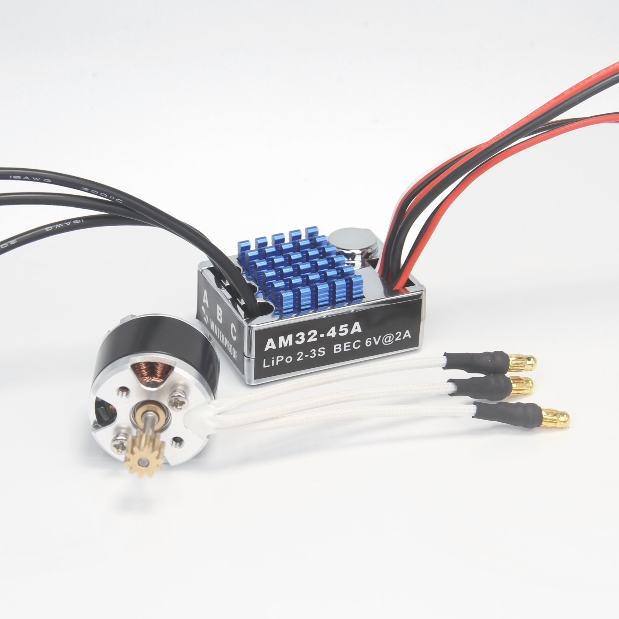 NEEBRC 2322 2600KV Outrunner Crawler Brushless Motor 5.5-9V 45A ESC BEC ...