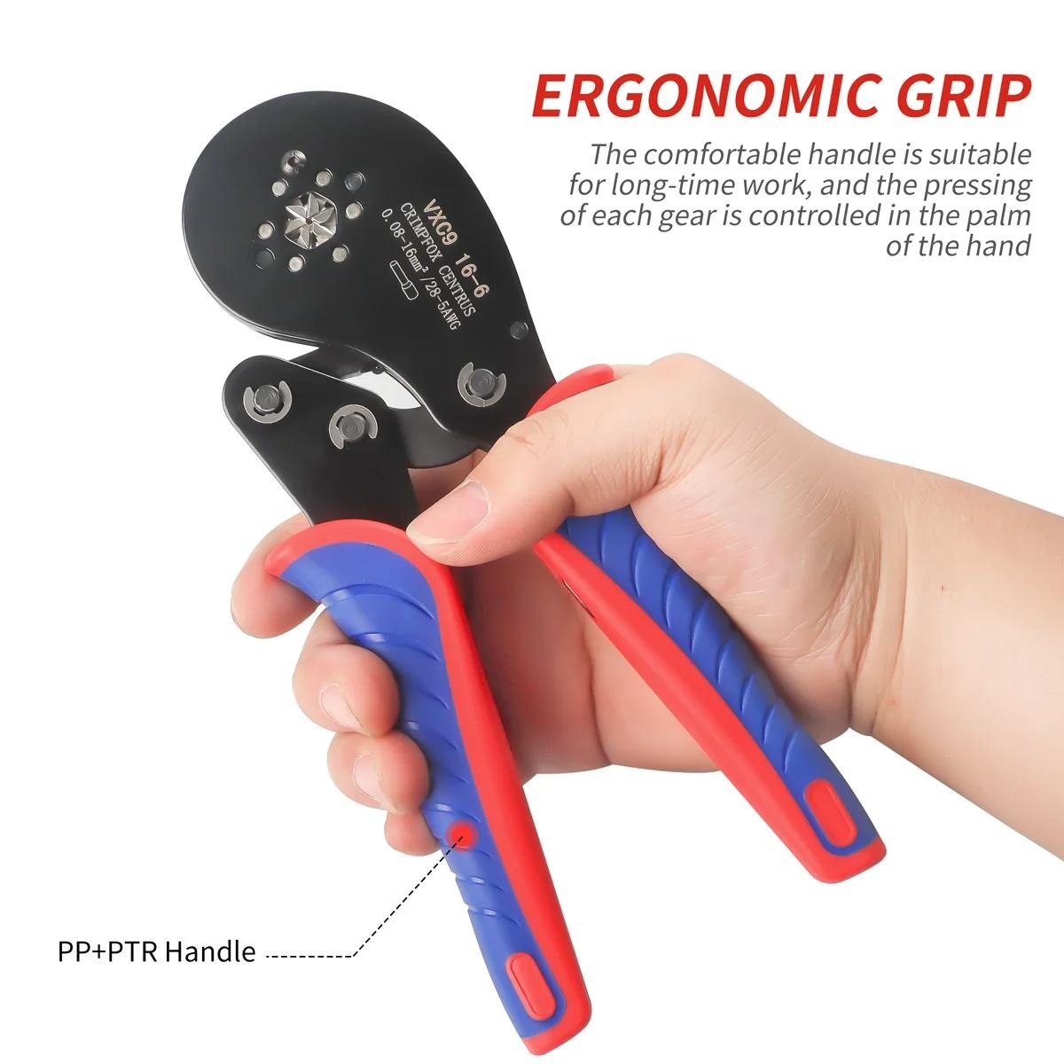 Heavy Duty Wire Crimper Tool, Precision Ferrules Crimping Pliers for ...