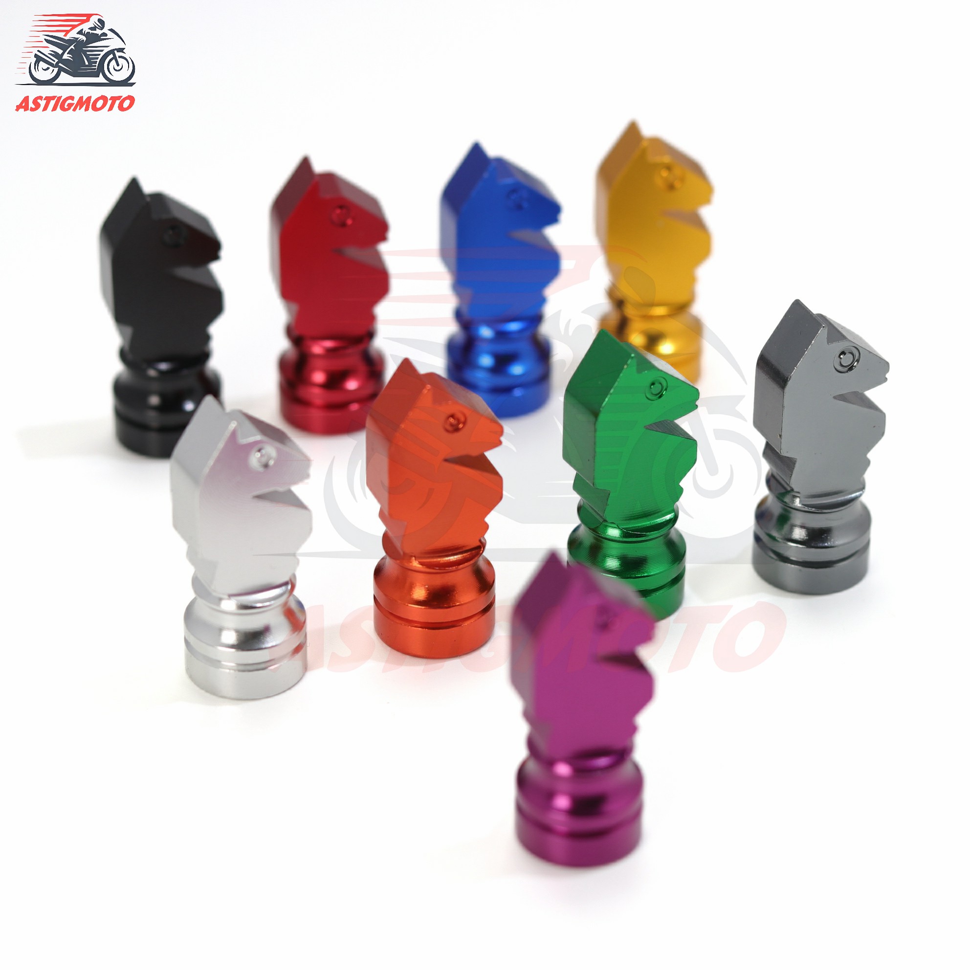 2PCS Universal Motorcycle Tire Valve Cap Pito Caps Aluminum Alloy For ...