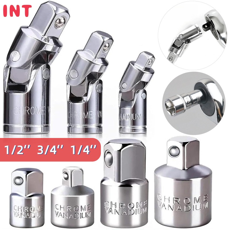 Universal joint adapter, socket swivel, Socket adapter, size converter, ratchet wrench accessory ...