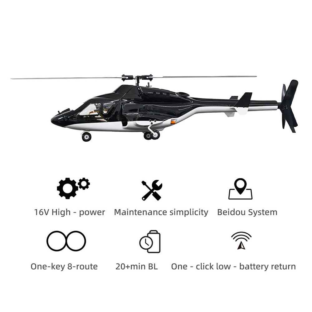 FLY WING Airwolf V3 Scale RC Helicopter 6CH Smart GPS Remote Control ...