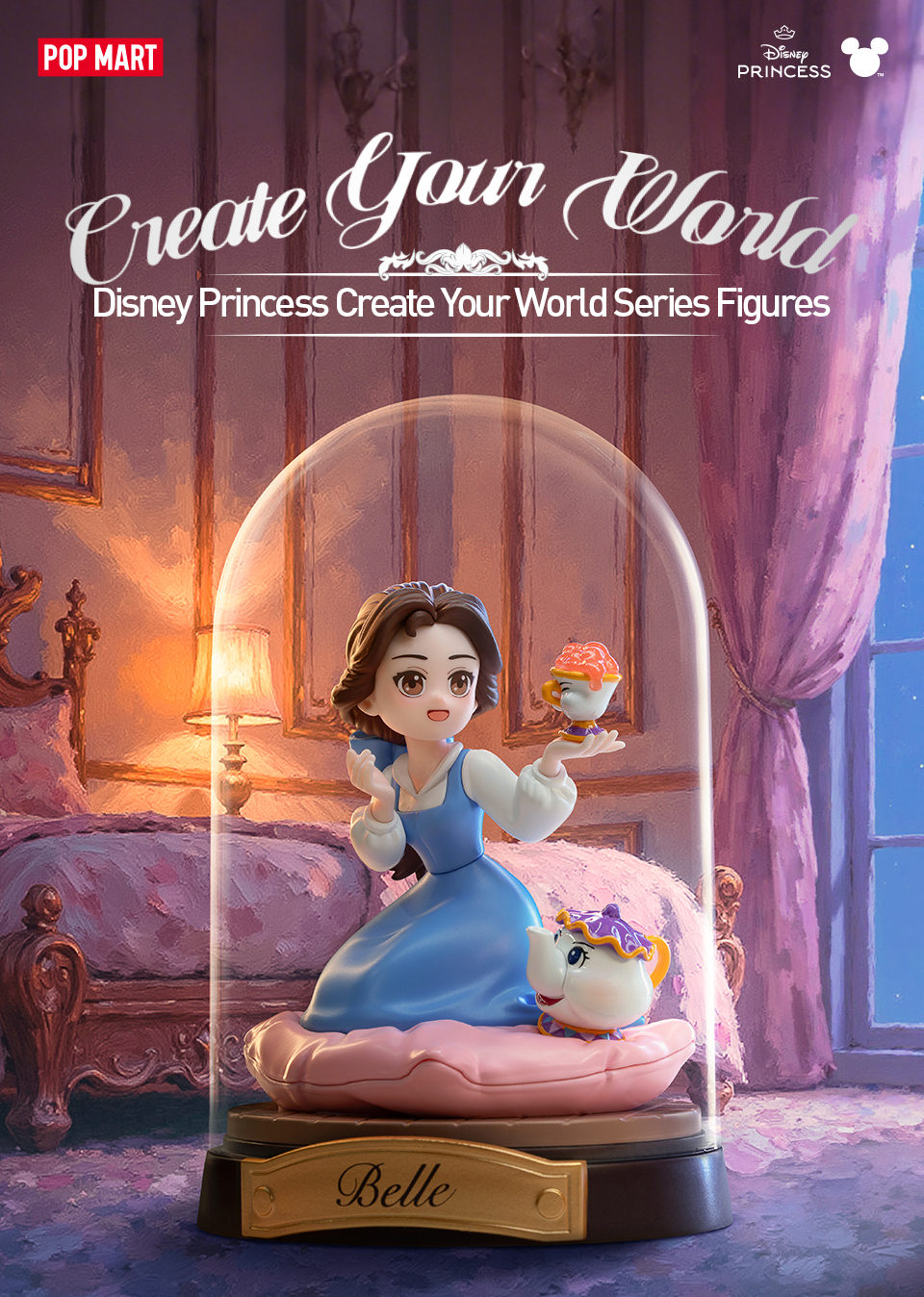 POP MART Disney Princess Create Your World Series Figures | Shopee ...