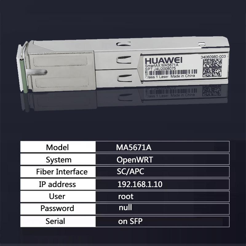 2.5G SmartAX MA5671A Pre-Owned Gpon ONU STICK OpenWrt Firmware with ...
