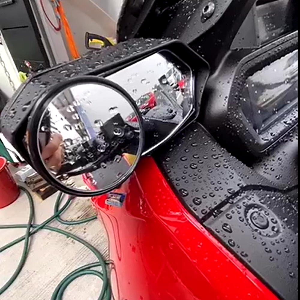 For YAMAHA XMAX 300 v2 v3 2023-2024 2025 Dodge Mirror Sergeant Style ...