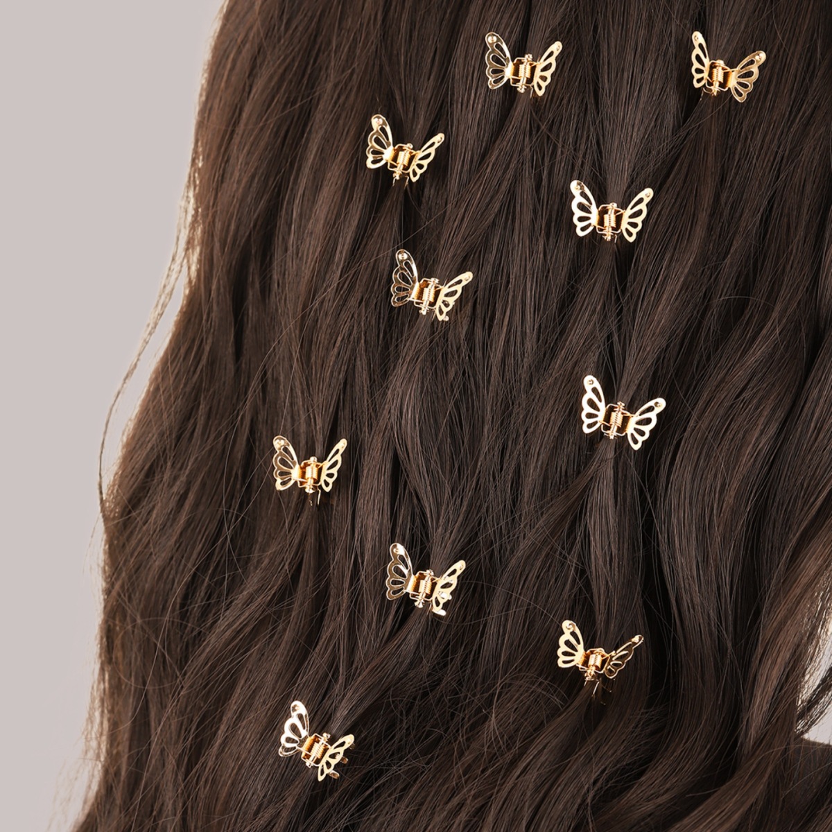 New metal mini butterfly hair clips, cute and versatile accessories for ...