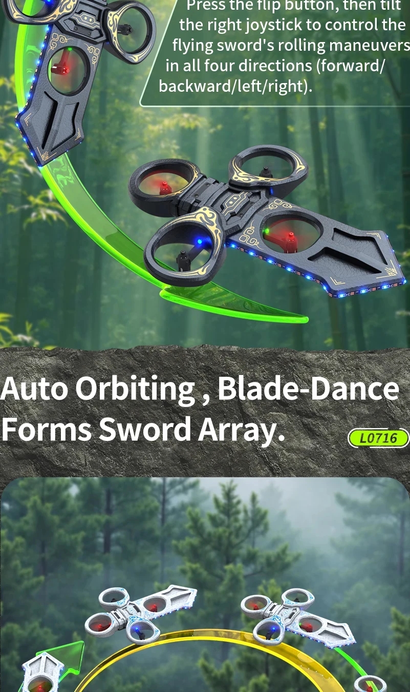 2.4GHz RC aerobatic fighter EPP foam glider with automatic hover 360 ...