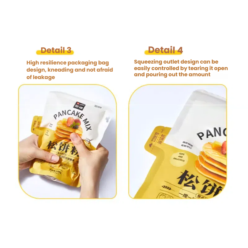 ART EXHIBITION Squeezable Pancake Mix Bag Buttery Waffle & Pancake Mix ...