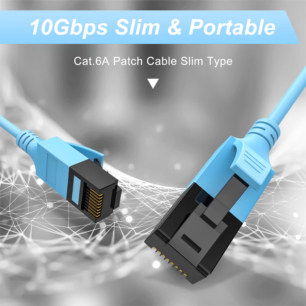 Dutevolns Cat6A lan cable Ultra Slim utp Cable outdoor rj45 Ethernet ...