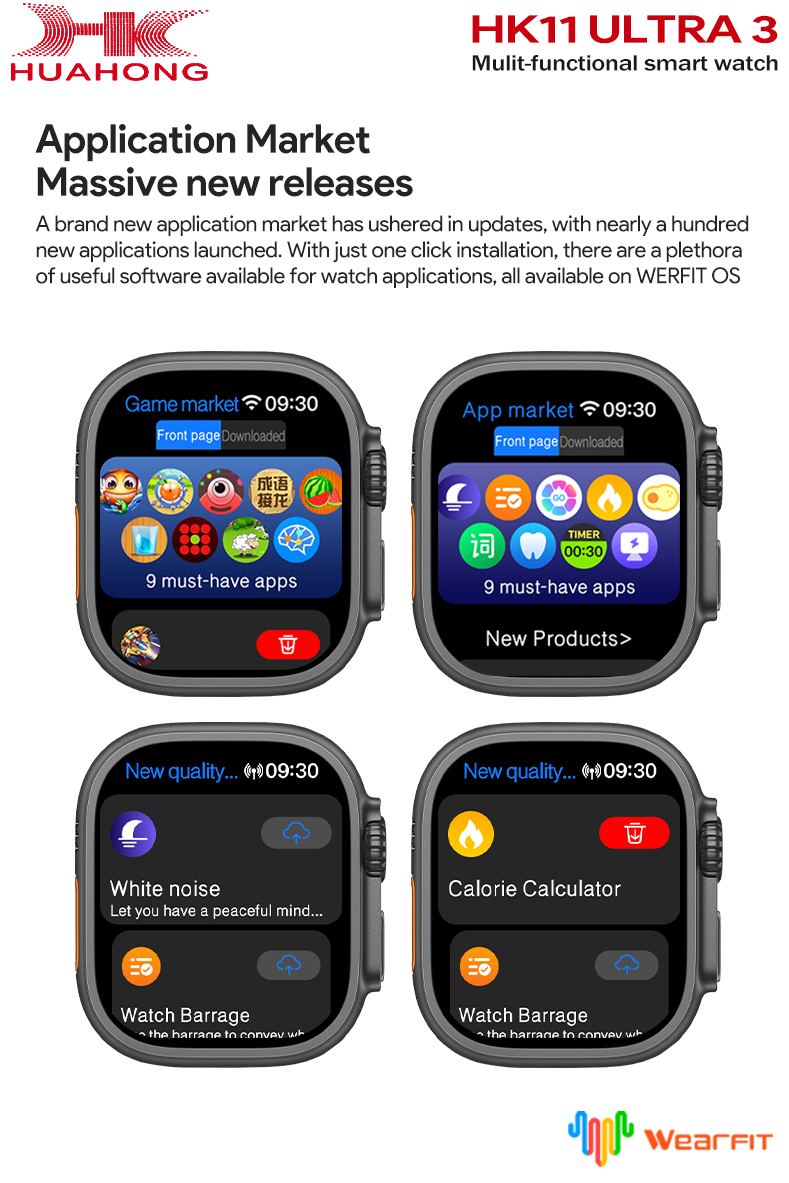 New HK11 ULTRA 3 2nd Generation Smartwatch 2025 49mm AMOLED 4G ROM AI ...