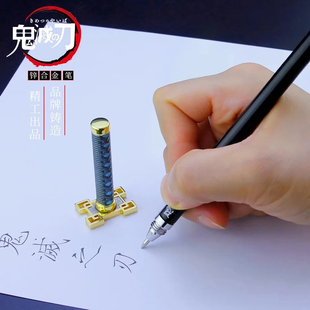 Japan Anime Demon Model Gel Pen 0.5mm Black Refill With Pen Rack ...