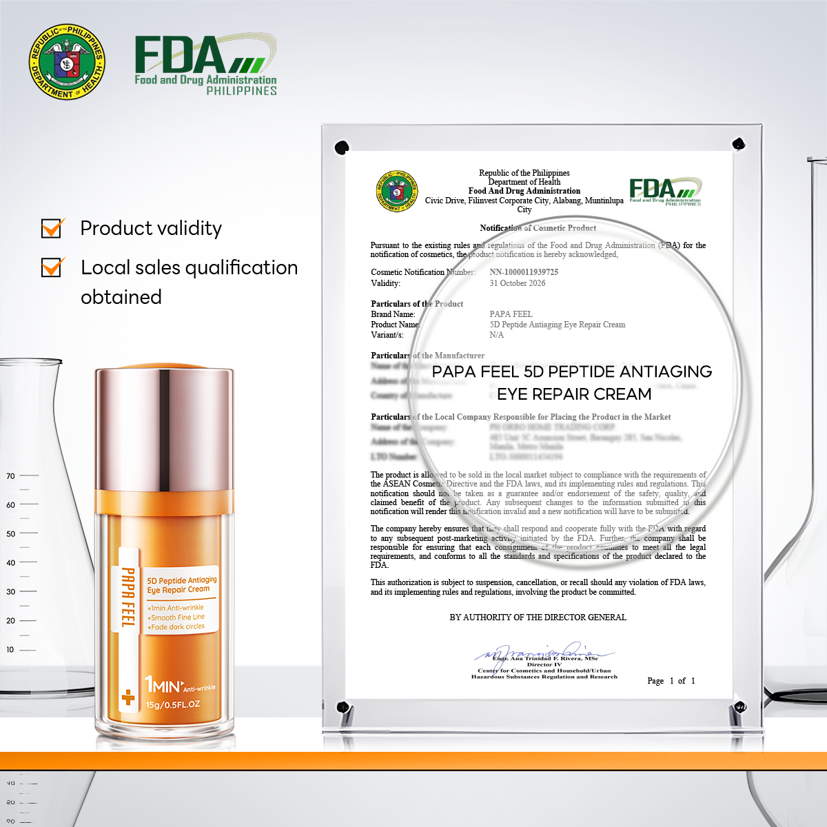 PAPA FEEL Microbiome 5D Peptide Anti-Aging Eye Cream 15g | Dark Circle ...