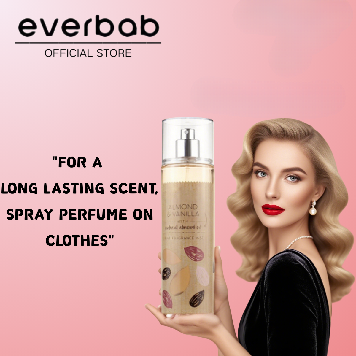 EB【BUY 1 TAKE 1】Women Mist Perfume Spray Fine Fragrance Almond Vanilla ...
