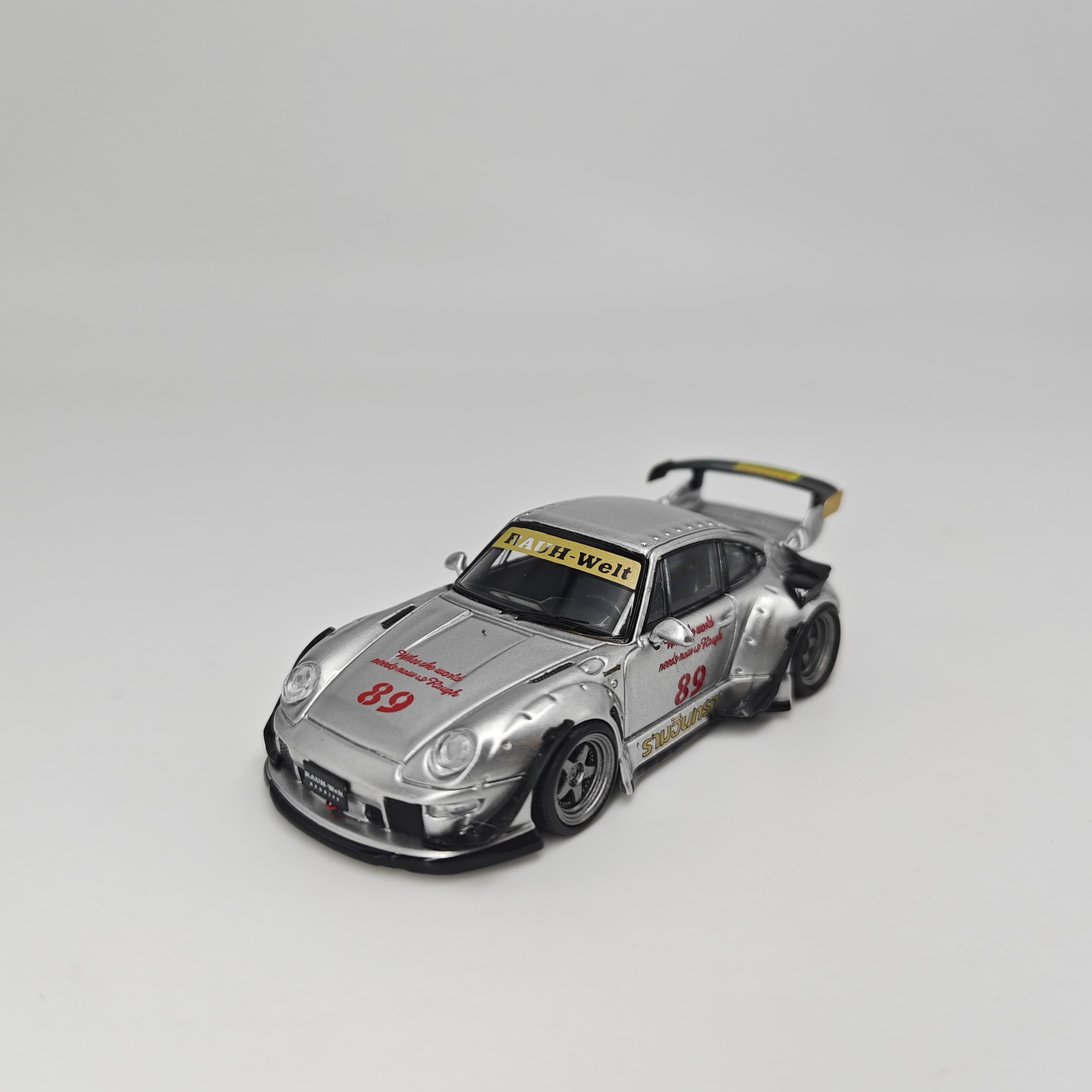 SW 1:64 Porsche RWB 993 heavenly Twin Exhaust Alloy Car Model ...
